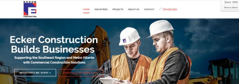Ecker Construction: Website | Augmental